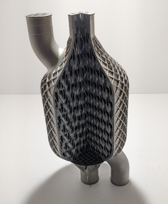 Gyroid Lattice Heat Exchanger - A Fluid Flow Study