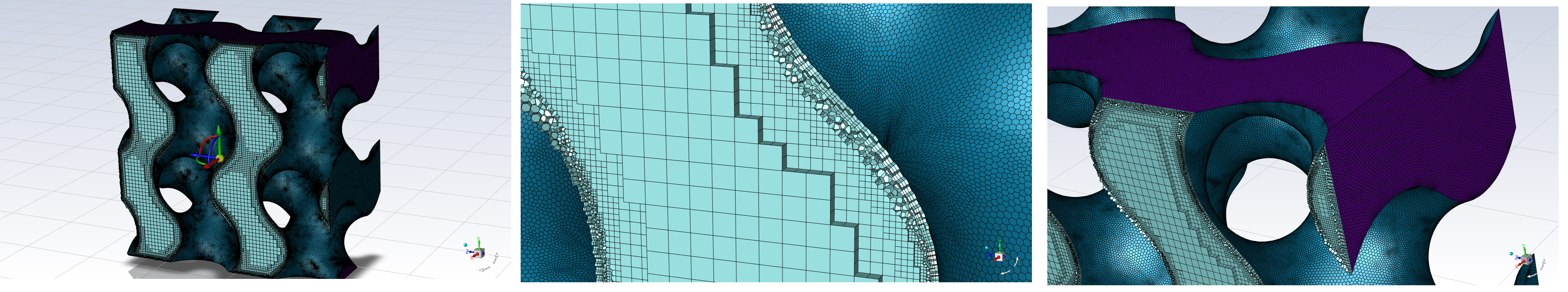 Gyroid Lattice Heat Exchanger - A Fluid Flow Study